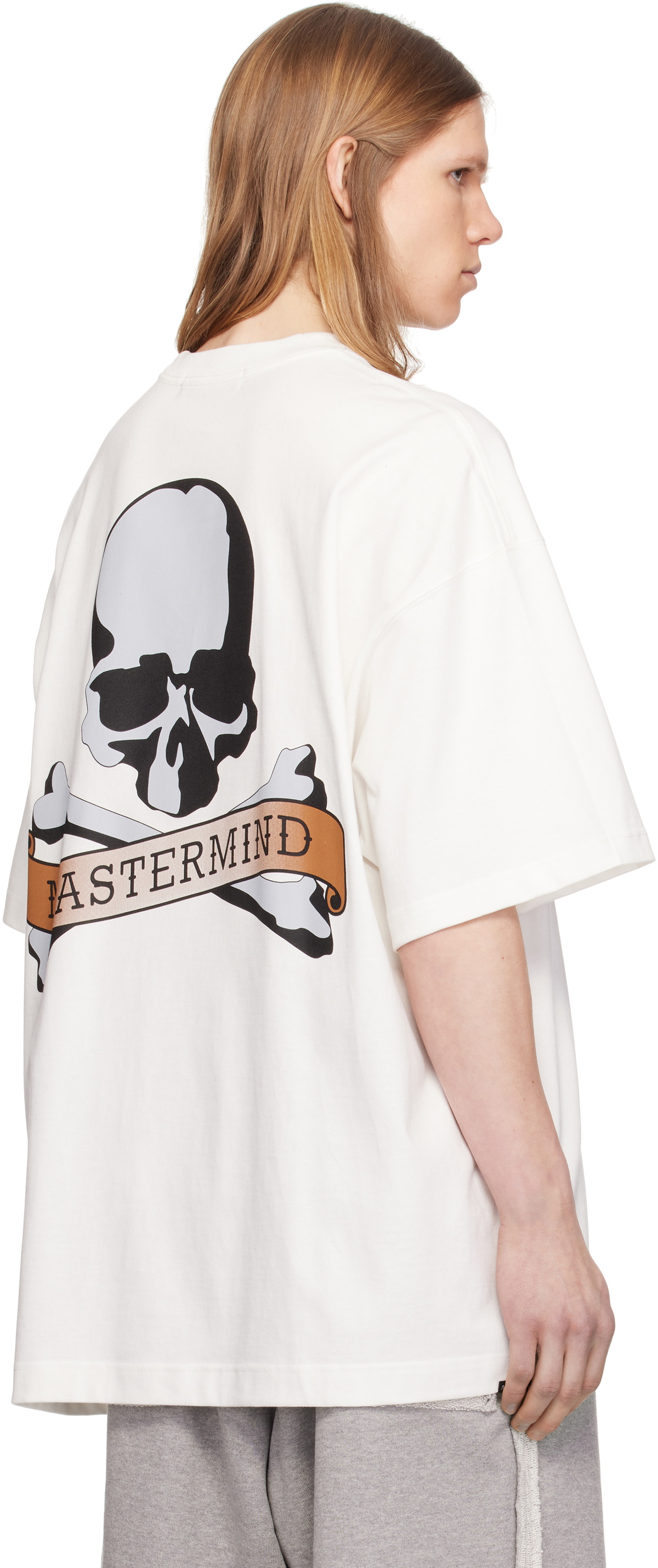 MASTERMIND WORLD White Oversized Skull Tattoo T-shirt MASTERMIND WORLD