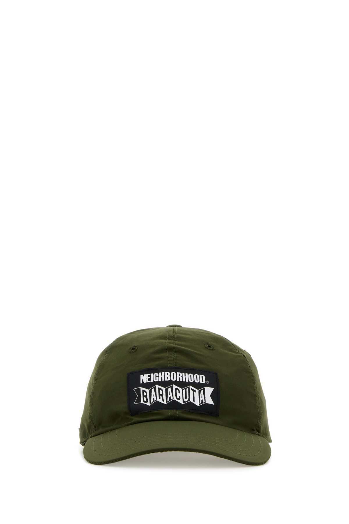 Baracuta Army Green Polyester Blend Baseball Cap Baracuta