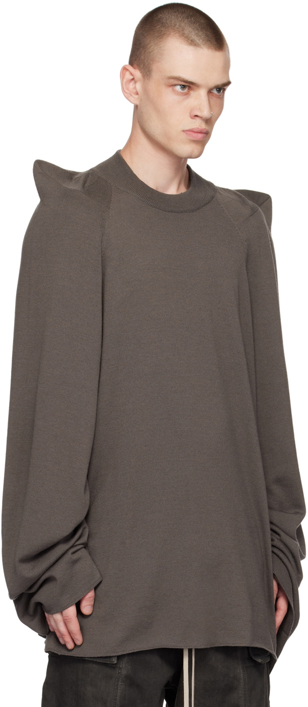 Rick Owens Gray Tec Sweater Rick Owens Rick Owens Gray Tec Sweater Rick Owens