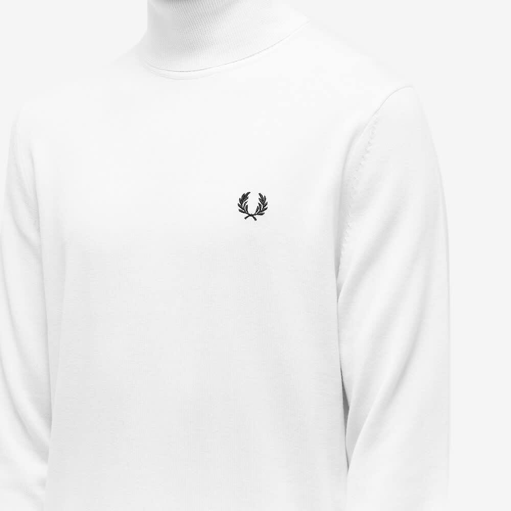 Fred Perry Authentic Men's Roll Neck Jumper in Snow White Fred Perry ...