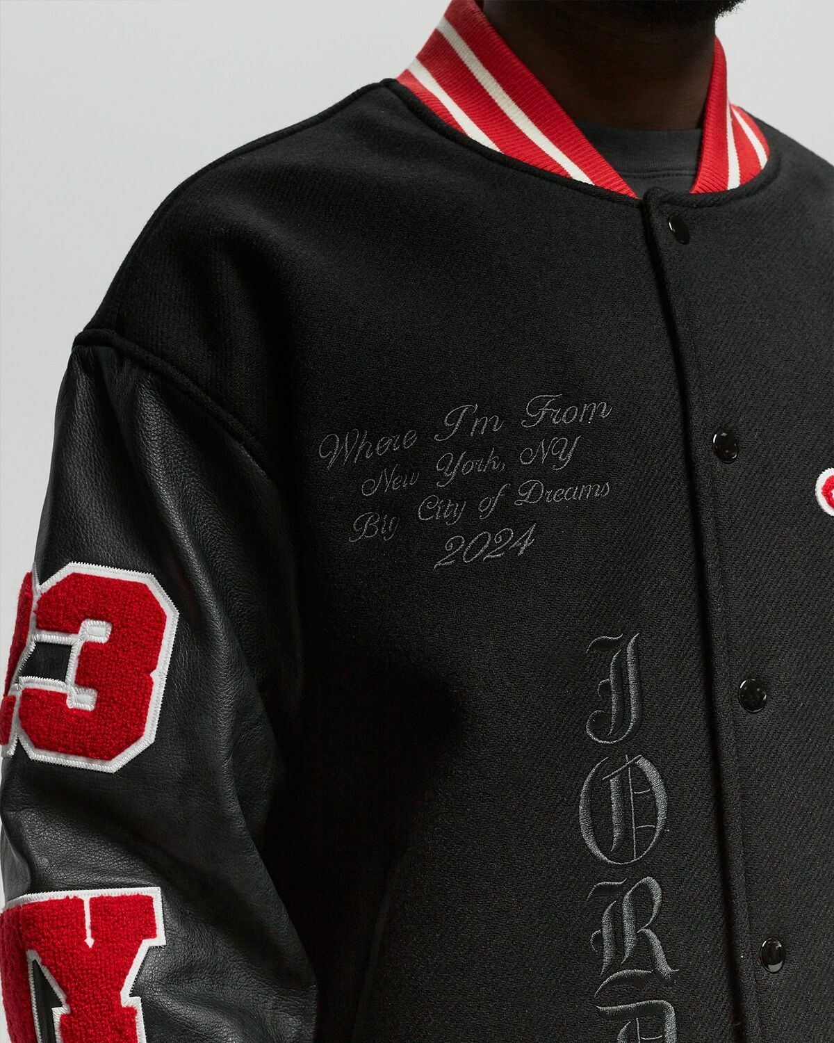 Jordan X Awake Ny Varsity Jacket Red College Jackets JordanLuca
