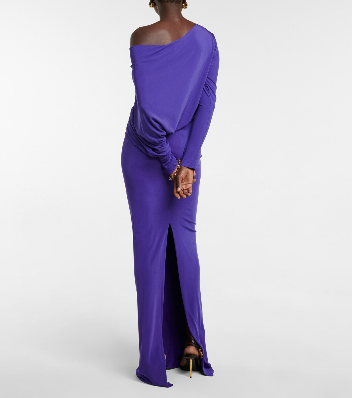 Tom Ford - Draped off-shoulder jersey gown TOM FORD