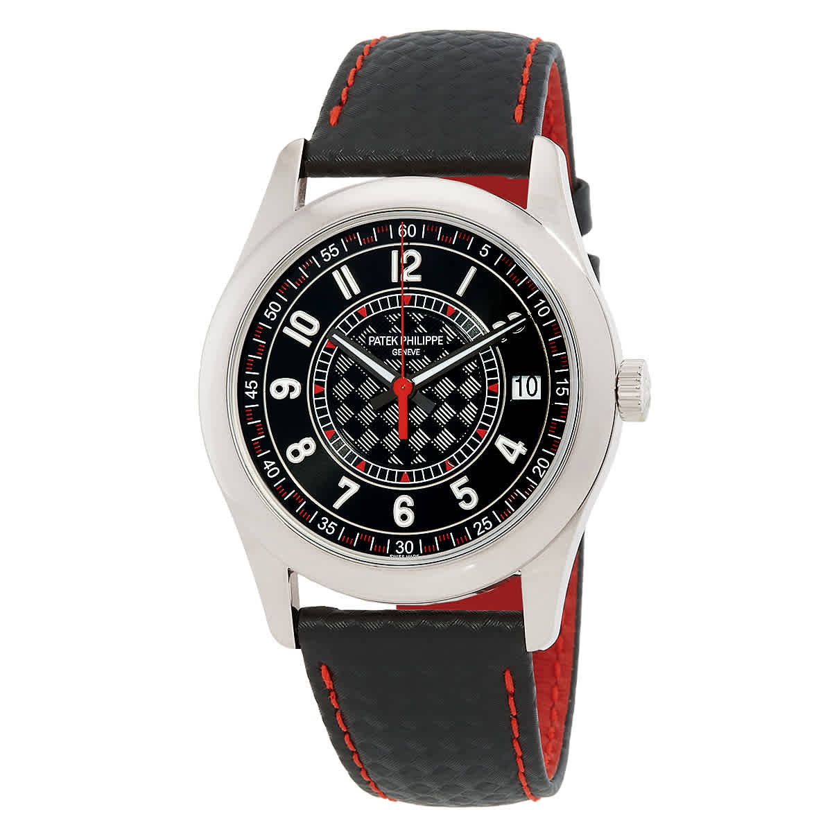 Patek Philippe Calatrava Red Automatic Black Dial Watch 6007G-010 Patek Philippe