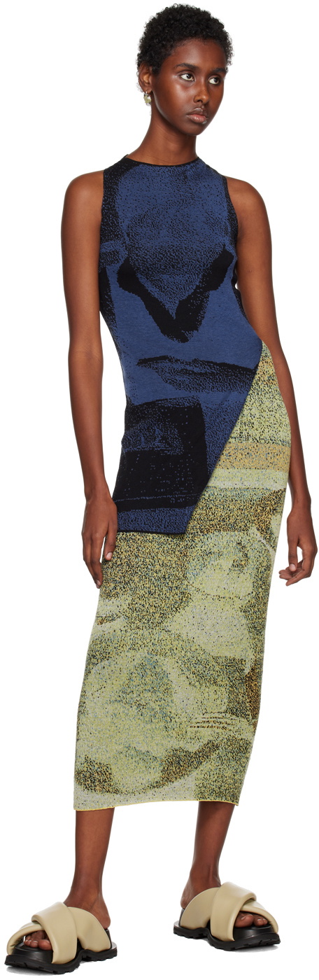 Paloma Wool Navy Jacquard Tank Top Paloma Wool