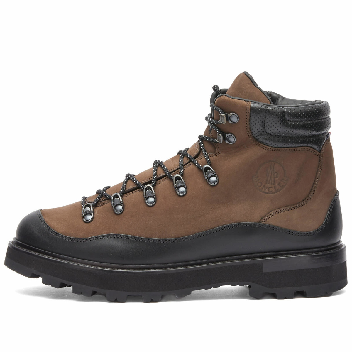 Moncler Men's Peka Trek Hiking Boots in Brown/Black Moncler