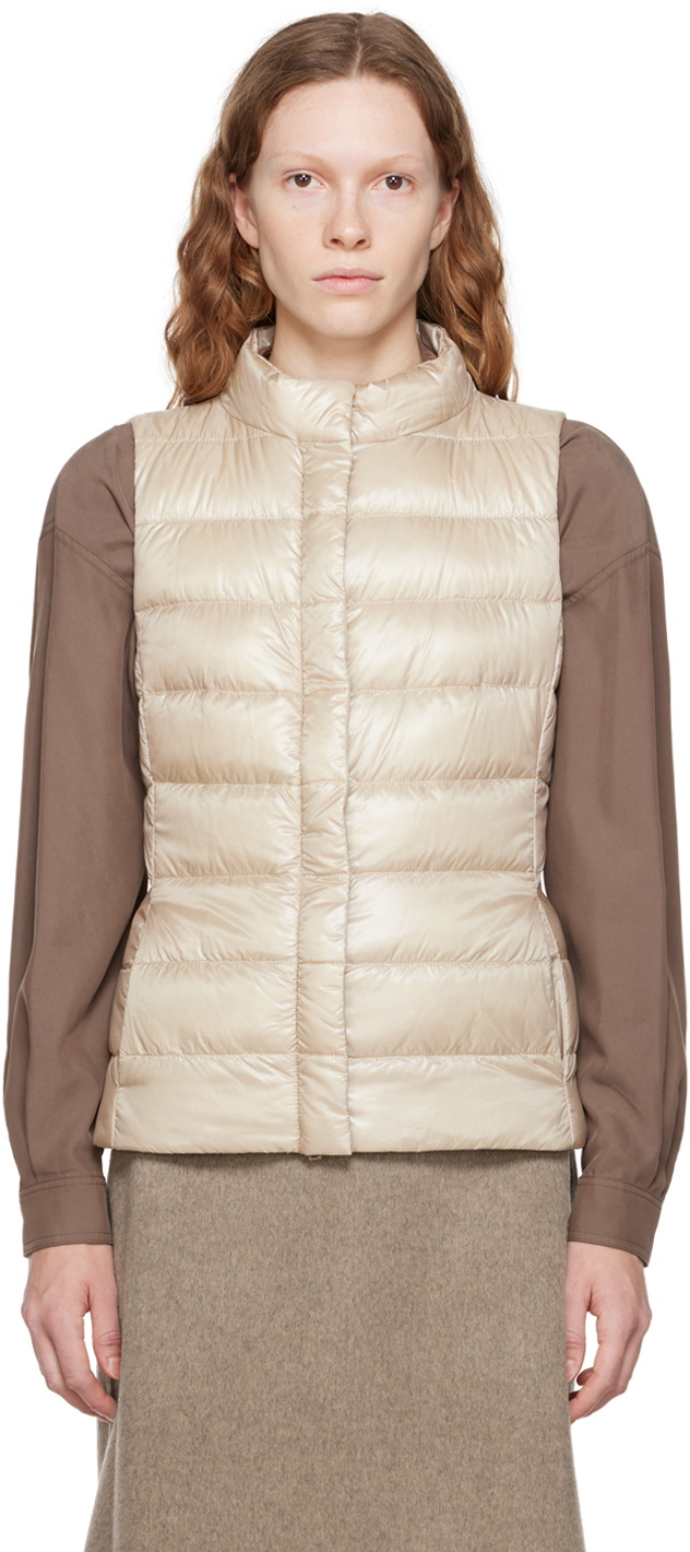 Herno Beige Giulia Down Vest Herno