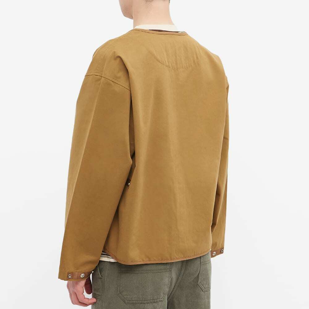 FrizmWORKS Men's Round Neck Jacket in Beige FrizmWORKS