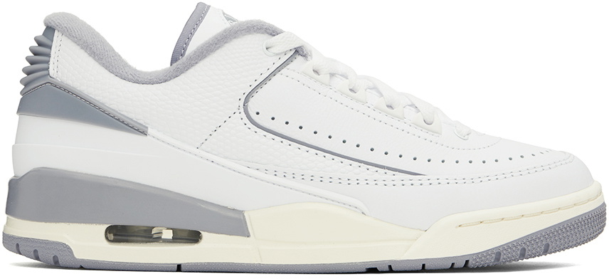 Nike Jordan White & Gray Jordan 2/3 Sneakers Nike Jordan Brand