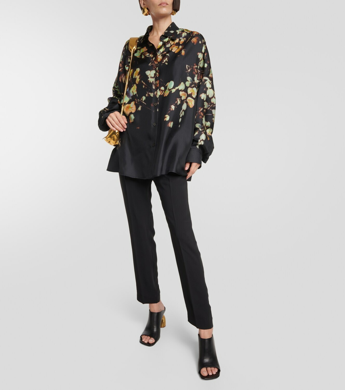 Dries Van Noten Printed silk twill shirt Dries Van Noten