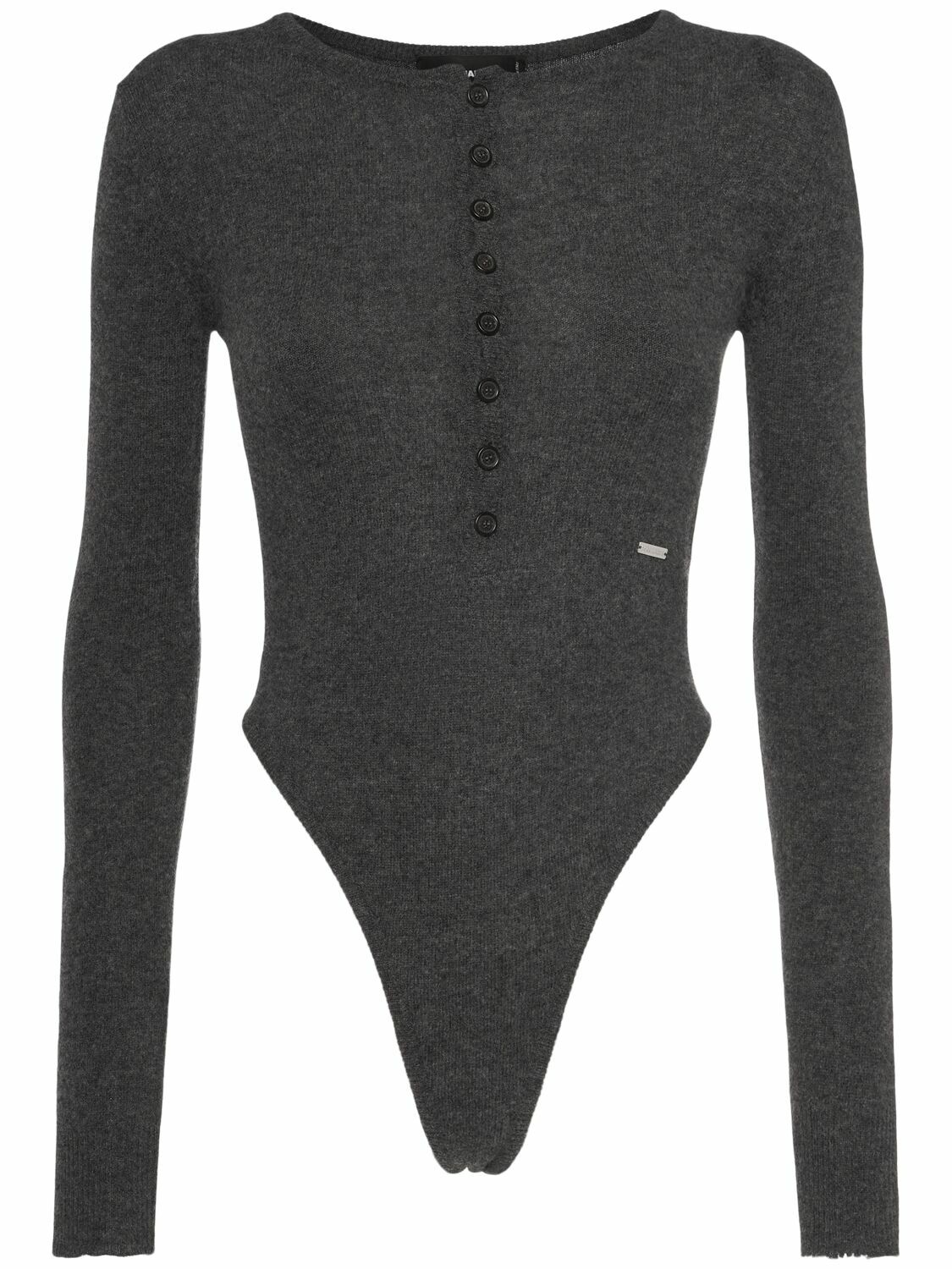 DSQUARED2 Buttoned Knit Wool Bodysuit Dsquared2