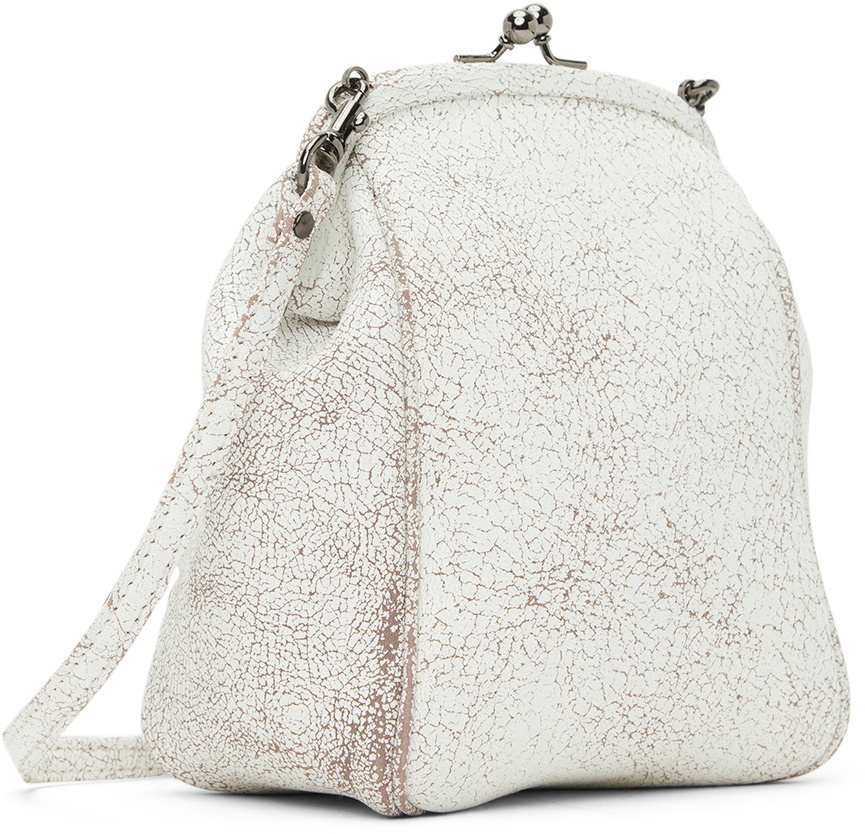 Yohji Yamamoto White Discord Clasp Shoulder Yohji Yamamoto