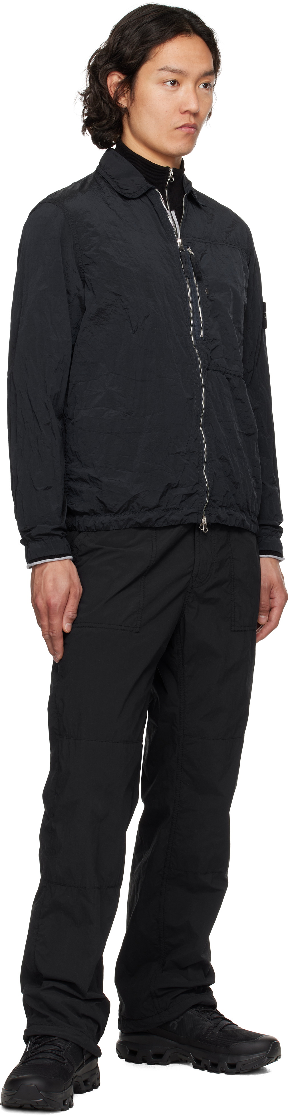 Stone Island Navy ECONYL Nylon Metal Jacket Stone Island