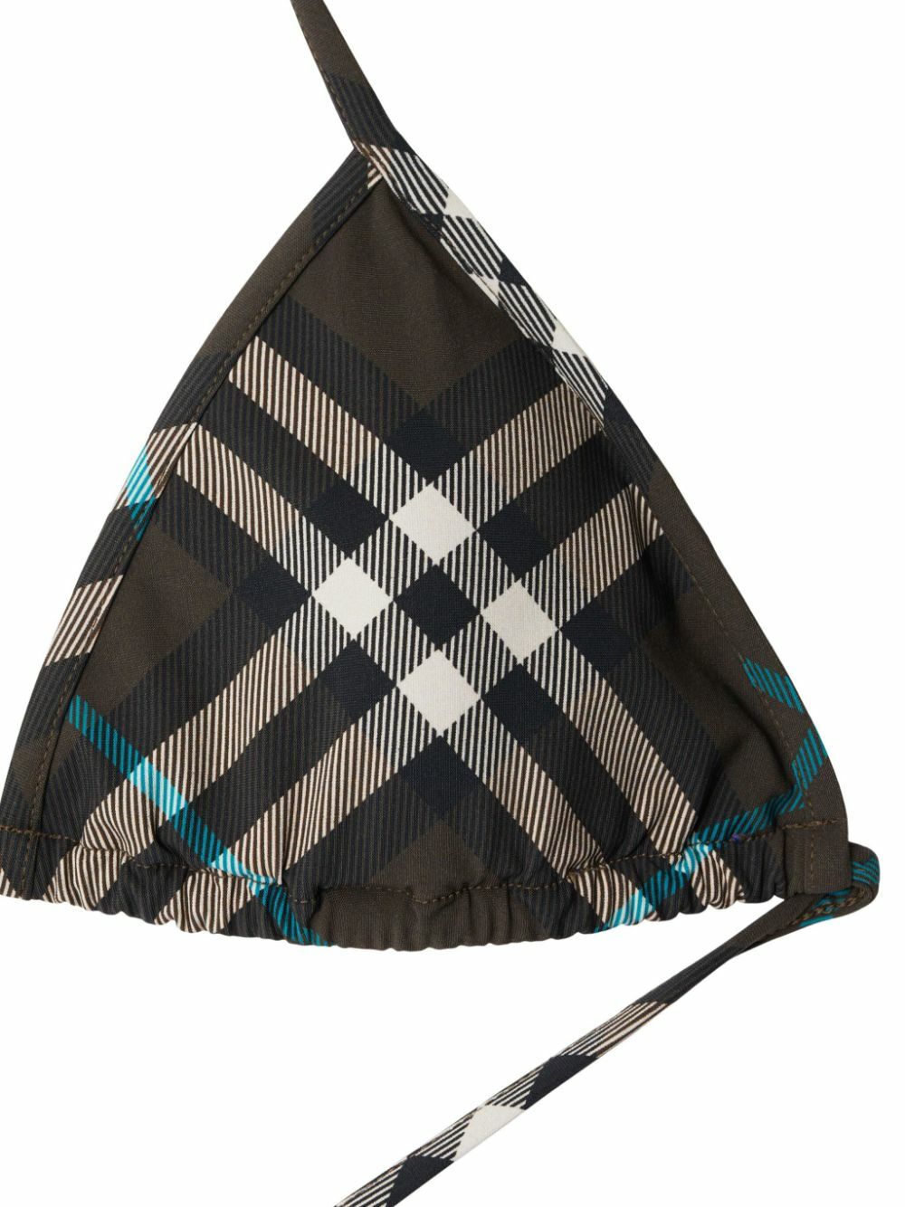 BURBERRY - Check Triangle Bikini Top Burberry