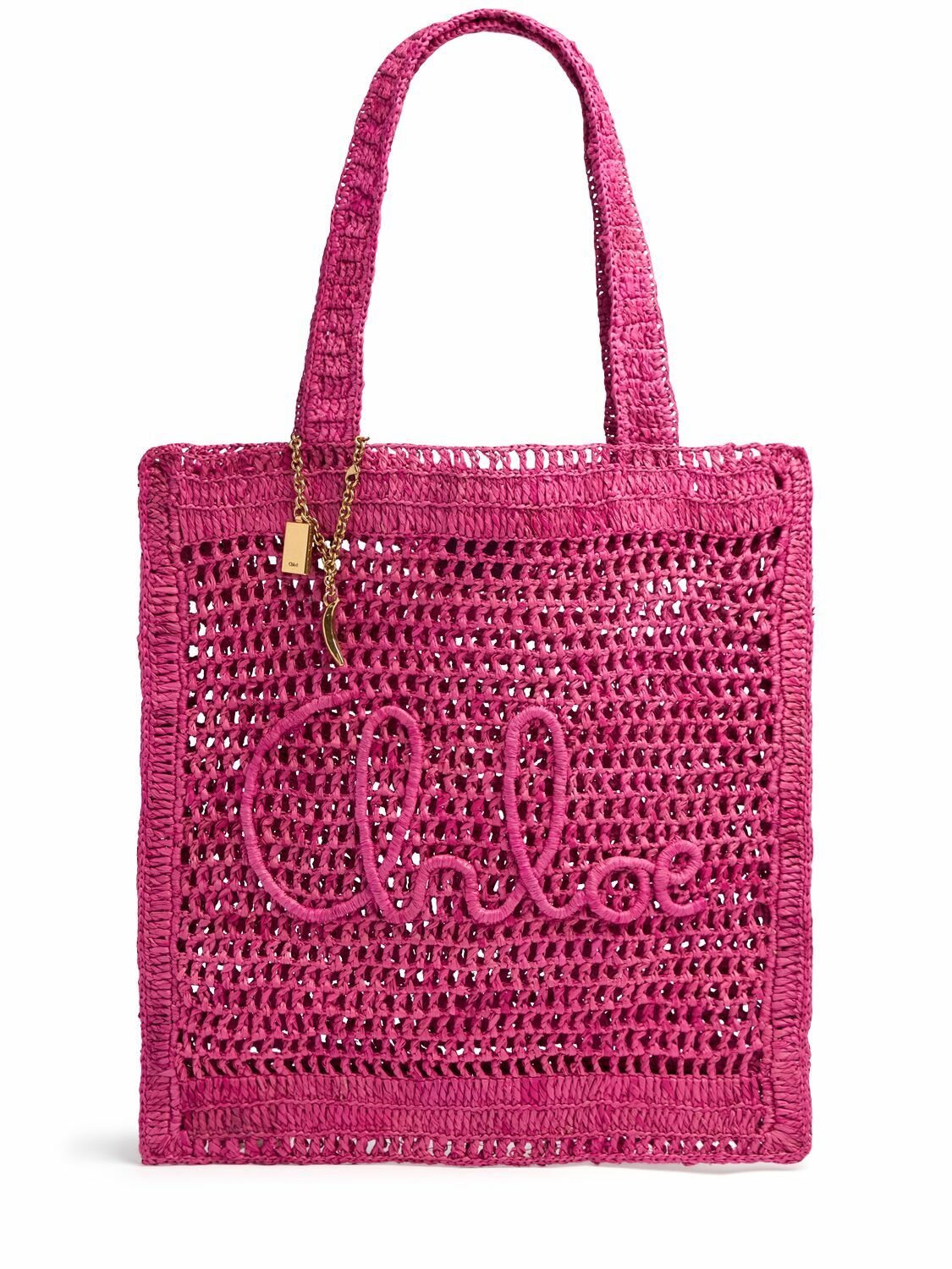 CHLOÉ Summer Banana Crochet Tote Bag Chloe