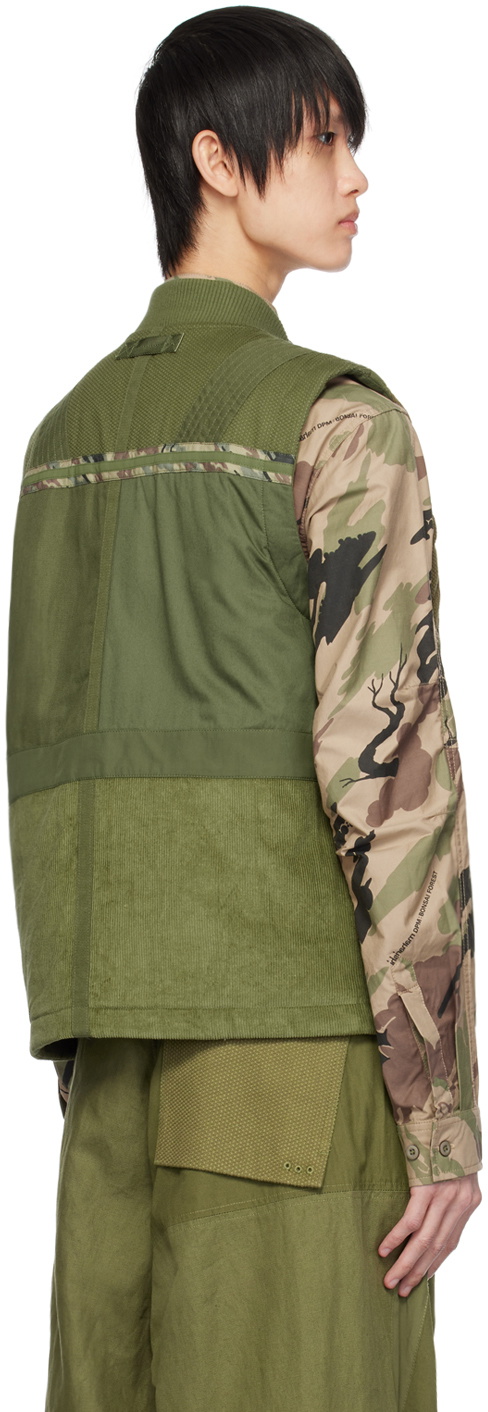 Maharishi Green Tugihagi Patchwork Tobi Vest Maharishi