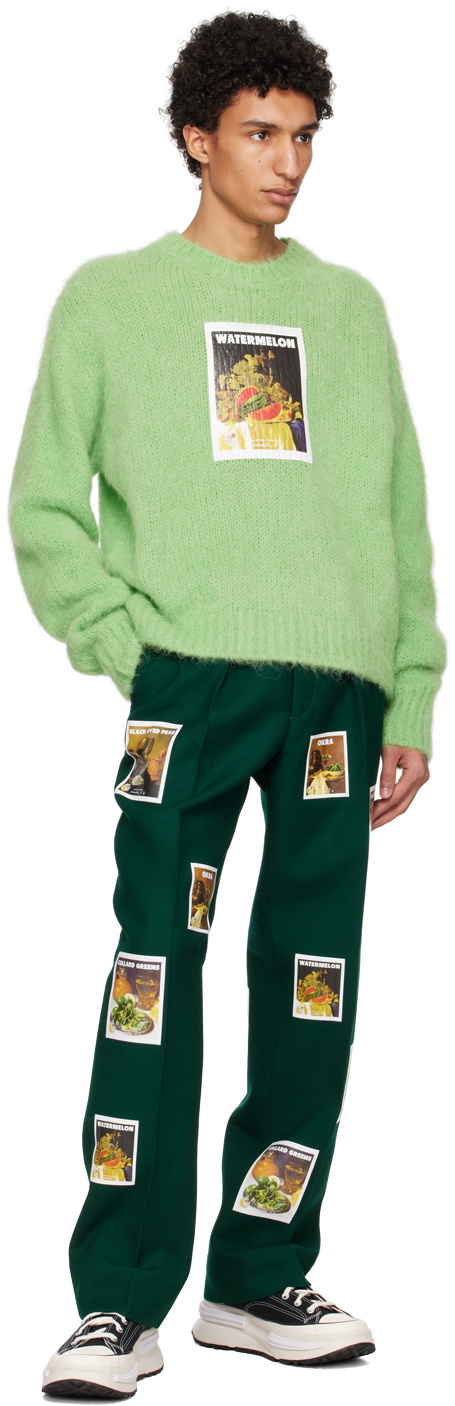 Sky High Farm Workwear Green Denim Tears Edition Suit Trousers Sky High ...