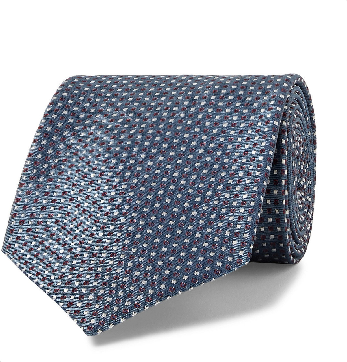 Brioni - 8cm Silk-Jacquard Tie - Blue Brioni