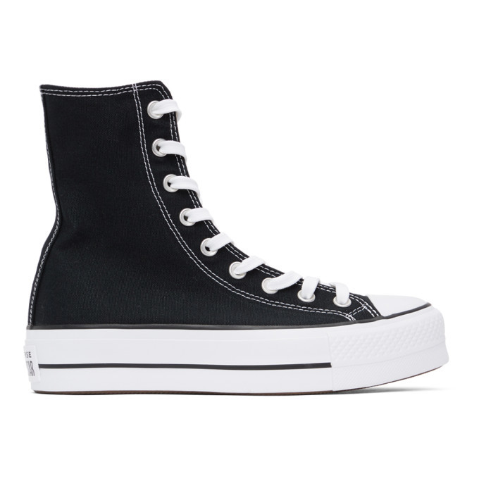 Converse Black Platform Chuck Taylor All Star High Sneakers Converse