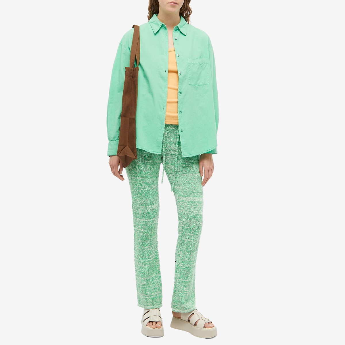 Colorful Standard Women's Organic Oversized Shirt in Spring Green ...