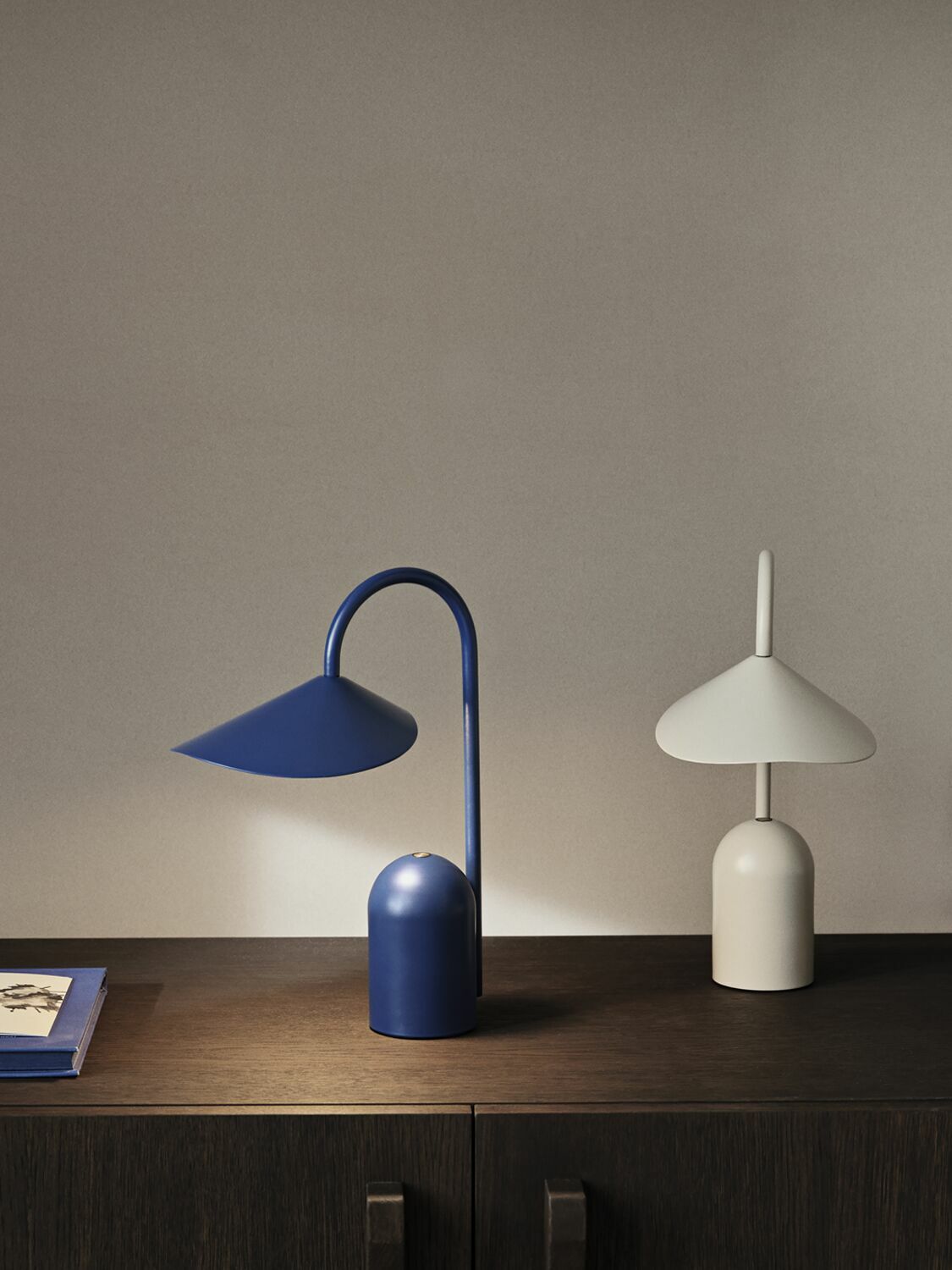 FERM LIVING Bright Blue Arum Portable Lamp ferm LIVING