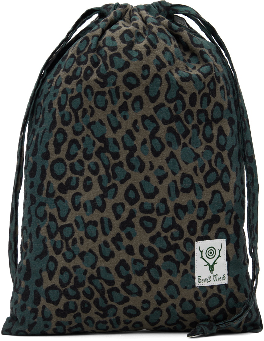 South2 West8 Blue Leopard Pouch South2 West8