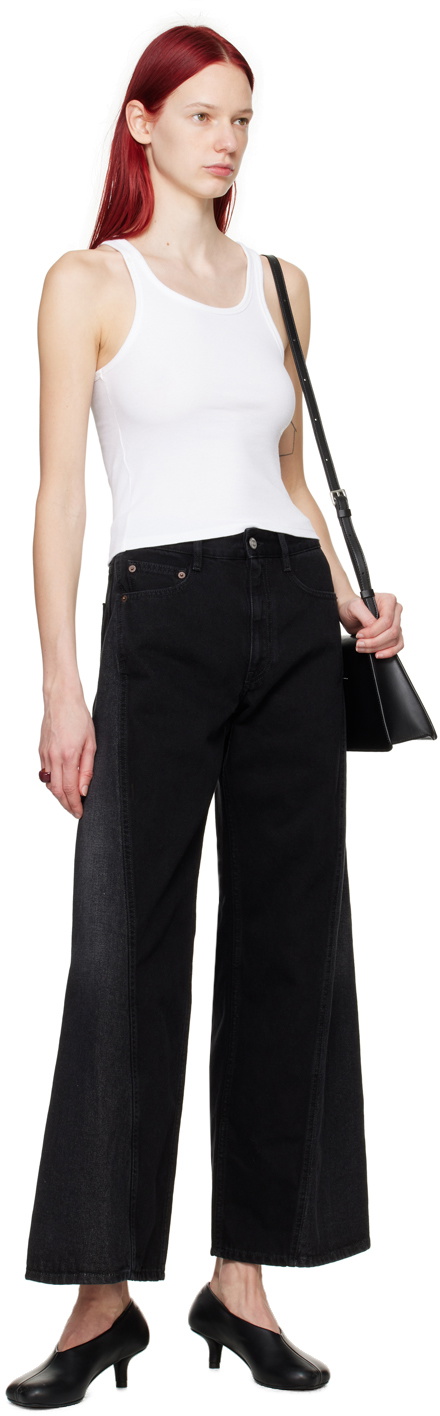 MM6 Maison Margiela White Cutout Tank Top MM6 Maison Margiela