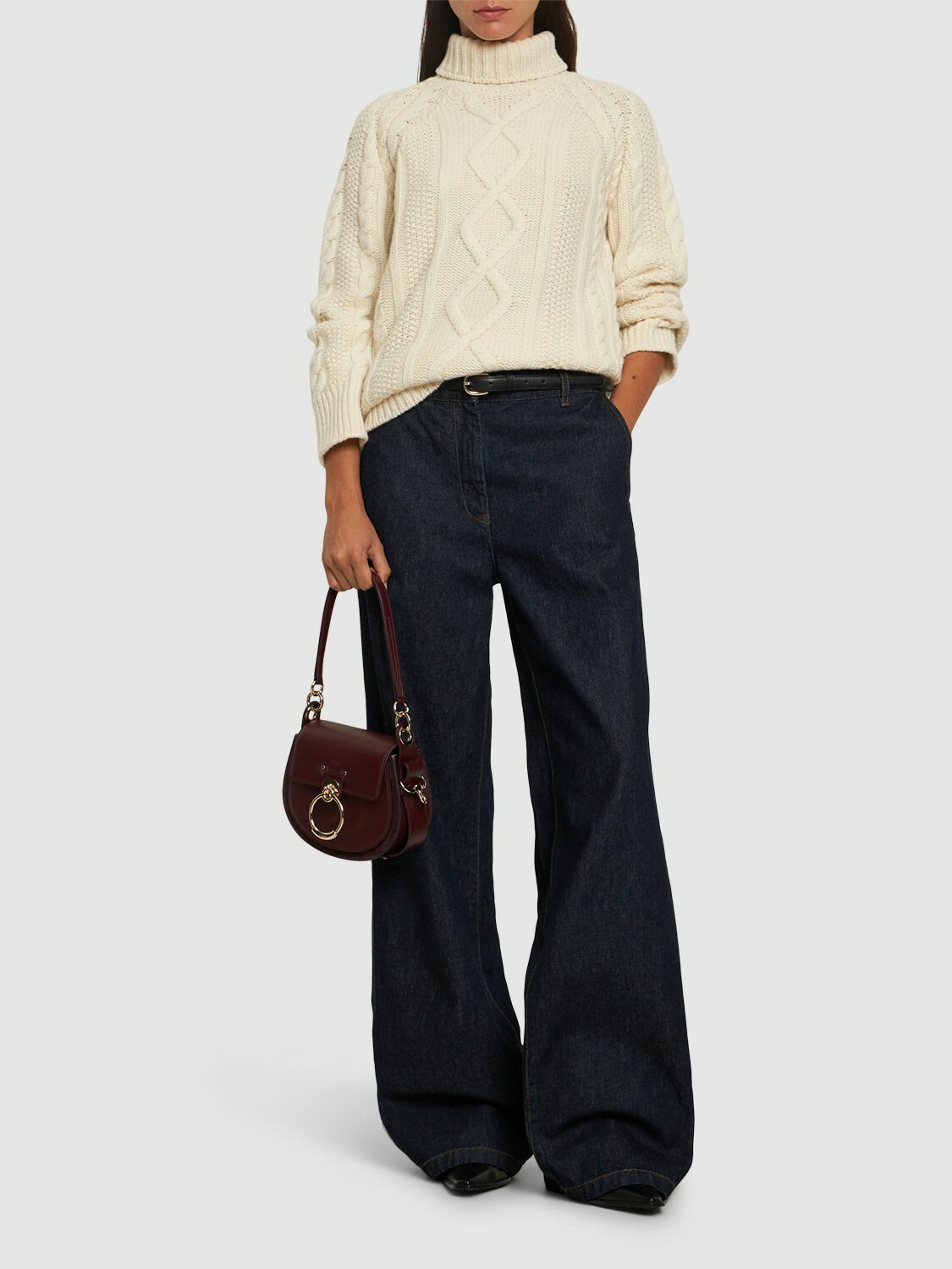 FORTE_FORTE Soft Wool Cable Knit Sweater Forte Forte