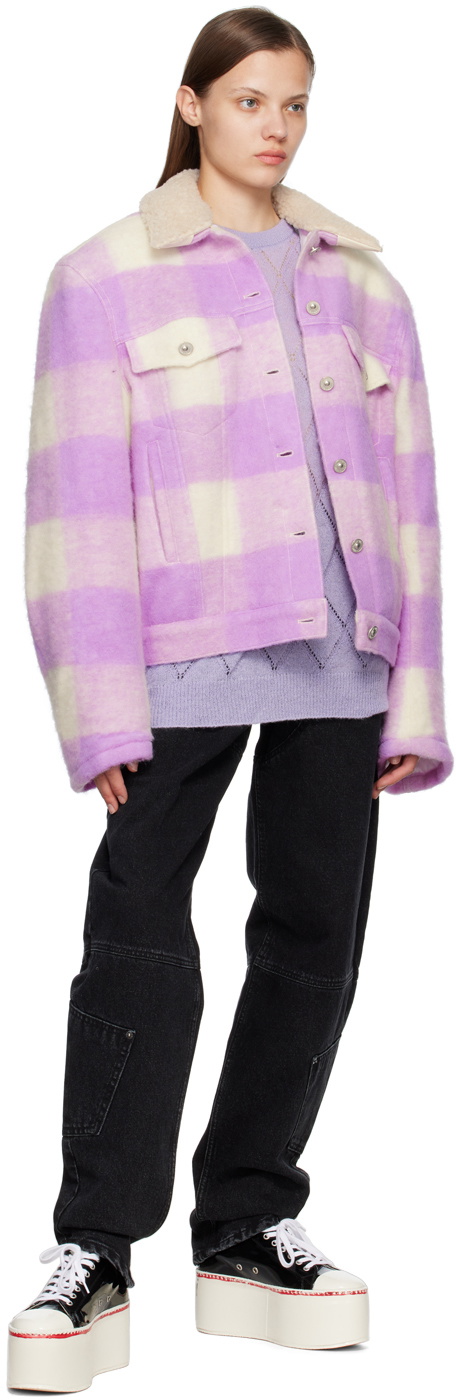 Pushbutton Purple Laddered Sweater Pushbutton