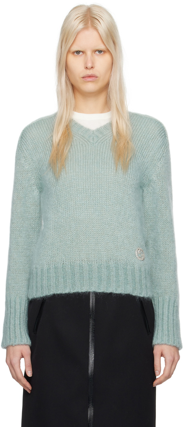Gucci Blue Crystal Sweater Gucci