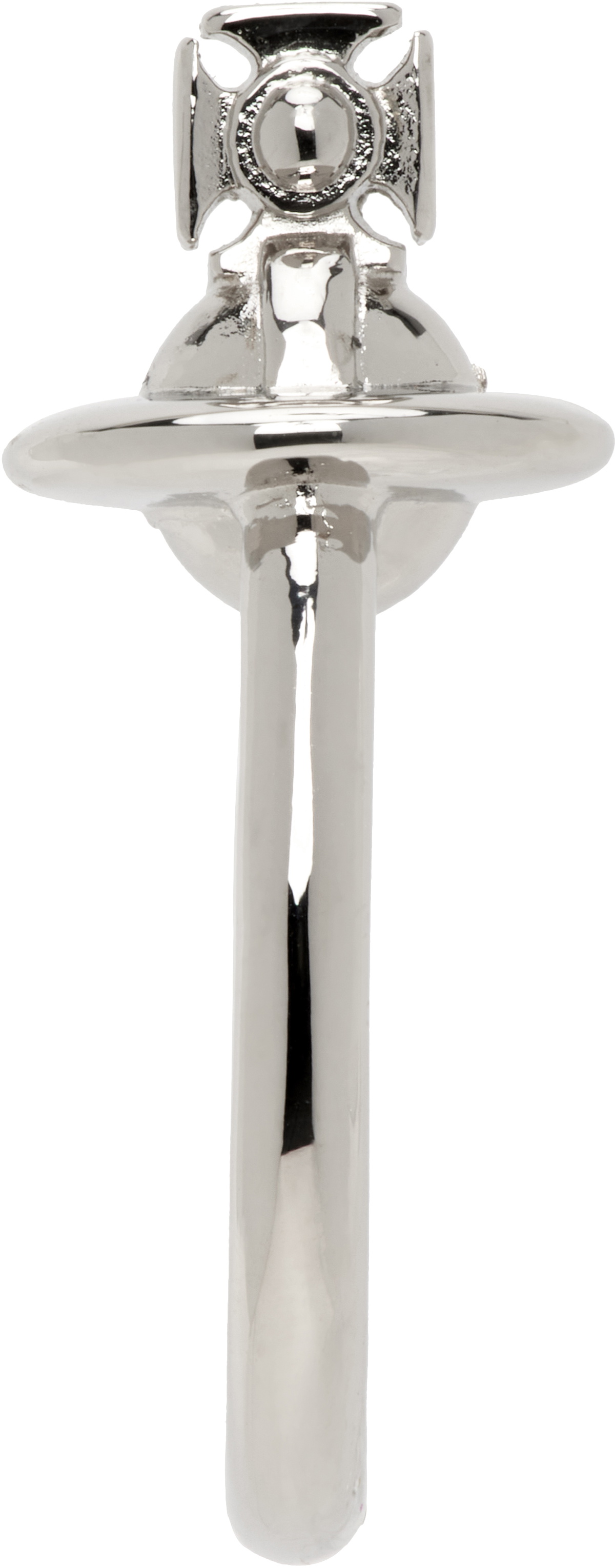 Vivienne Westwood Silver Vera Single Hoop Earring Vivienne Westwood