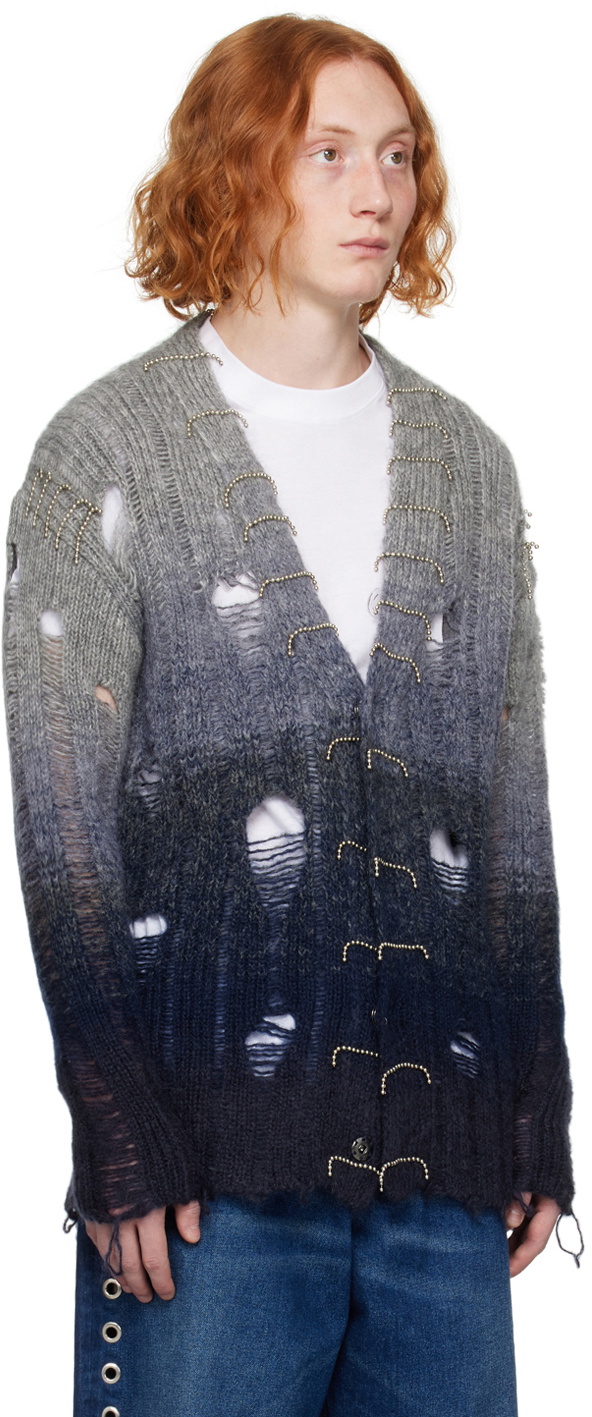 Off-White Gray Punk Cardigan Off-White