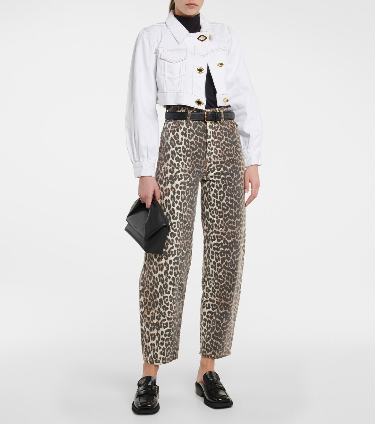 Ganni - Cropped denim jacket GANNI