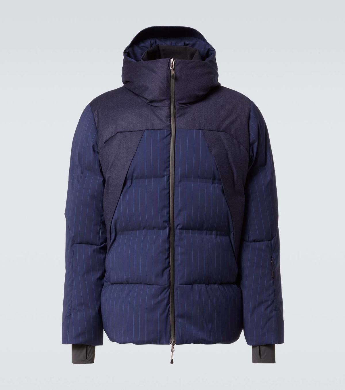 Sease Nordend striped wool-blend down ski jacket Sease