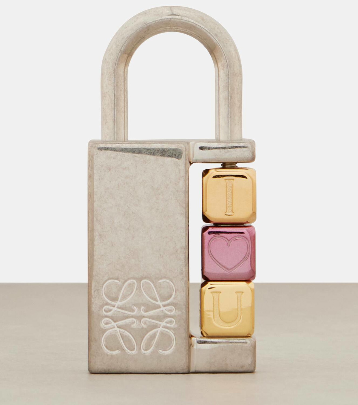 Loewe Padlock brass bag charm Loewe