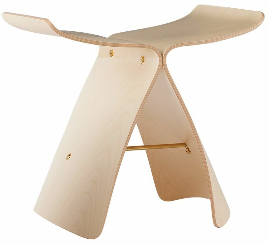 Vitra Beige Butterfly Stool Vitra