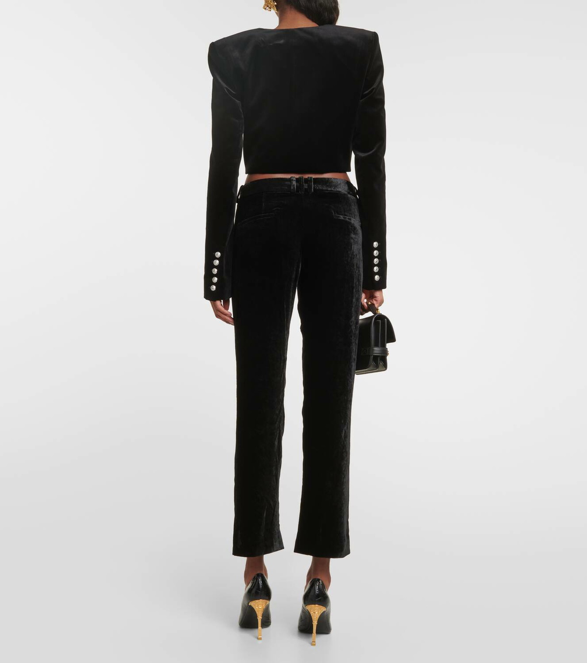 Balmain Cropped velvet pants Balmain