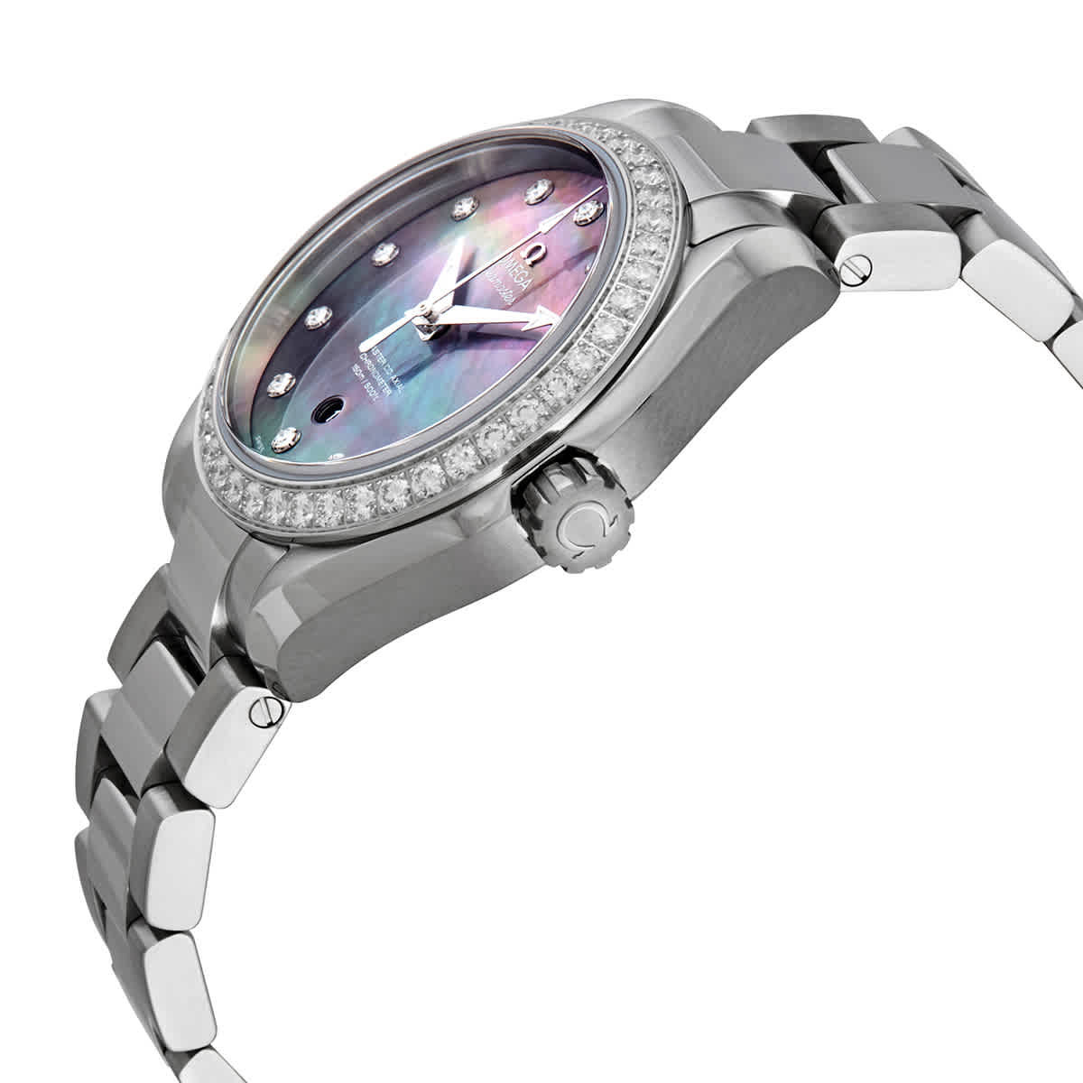 Omega Seamaster Aqua Terra Automatic Diamond Ladies Watch 231.15.34.20 ...