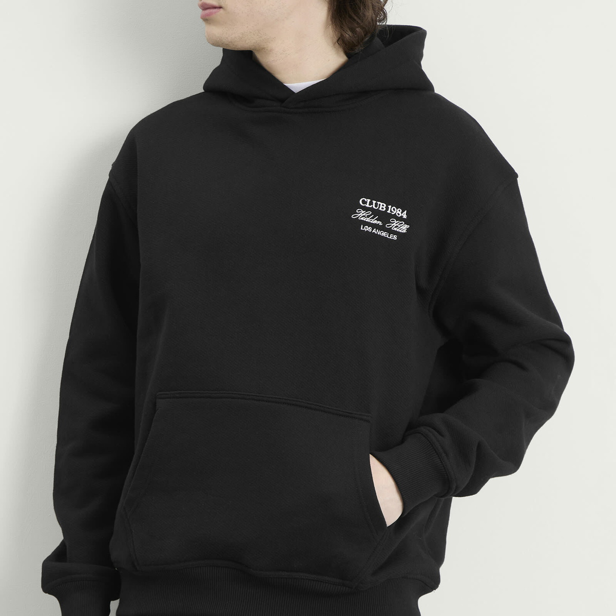 Club 1984 Men's Hidden Hills Hoodie in Black Club 1984