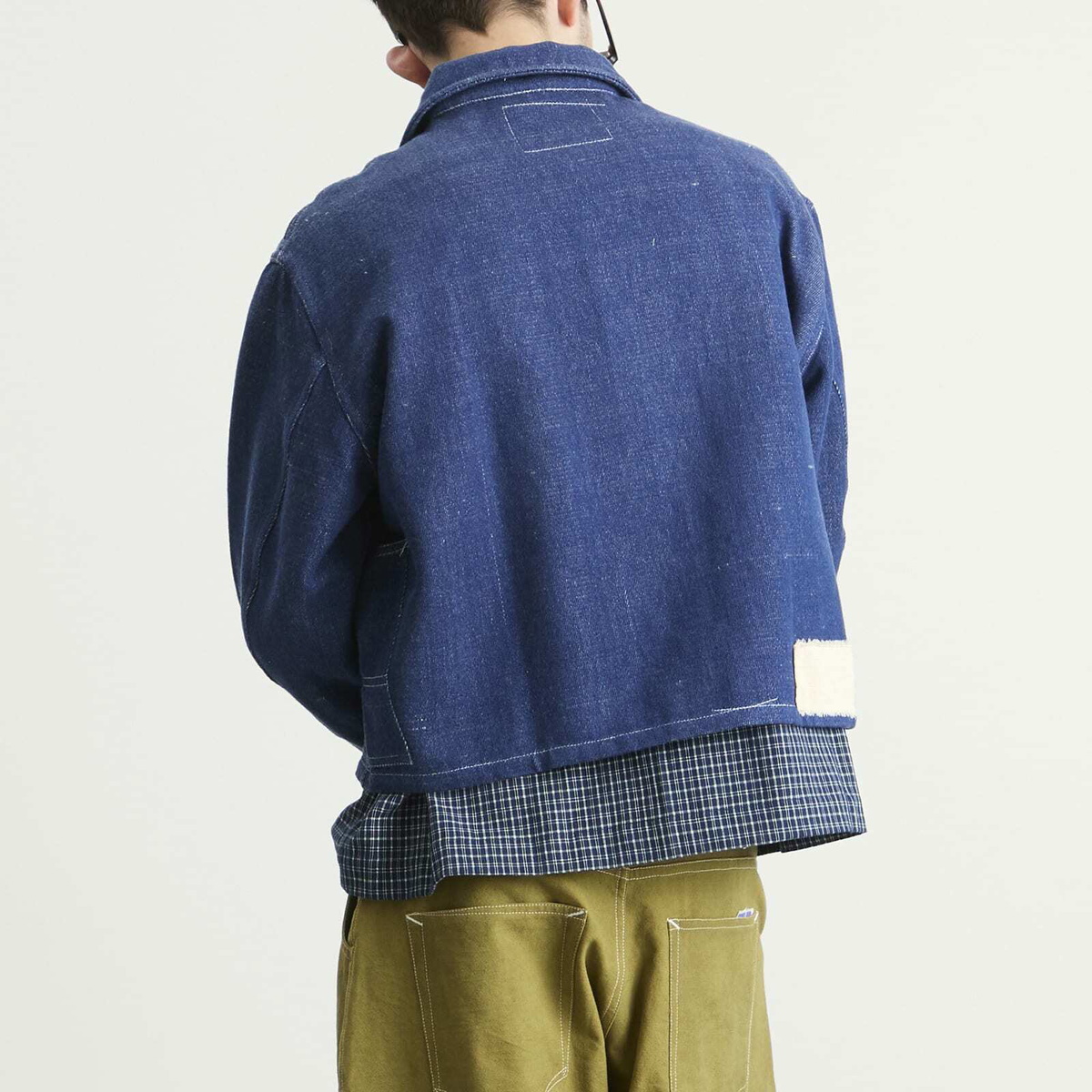 Story mfg. Men's Station Jacket in Denim Selvedge Handloom Story Mfg.