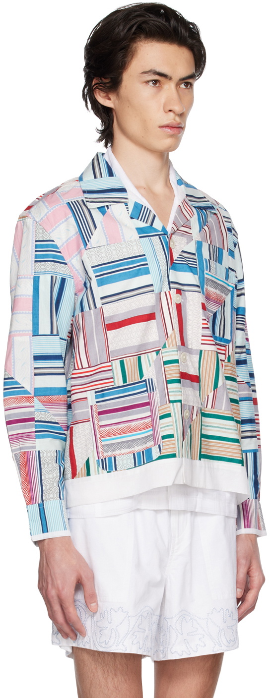 Bode Multicolor Patchwork Shirt Bode