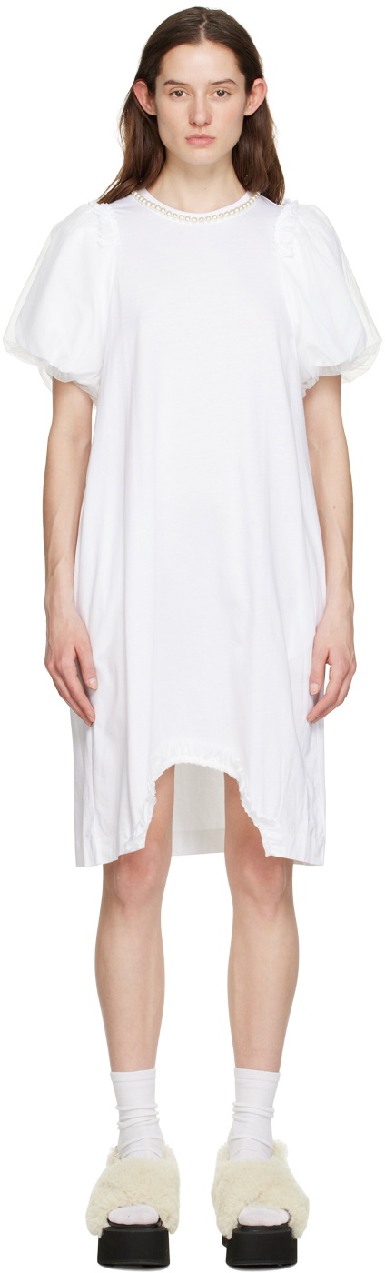 Simone Rocha White Ruffle Midi Dress Simone Rocha