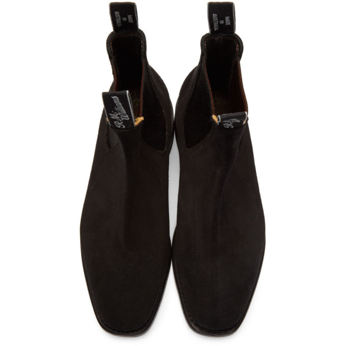 R.M. Williams Black Suede Comfort RM Boots R.M.Williams