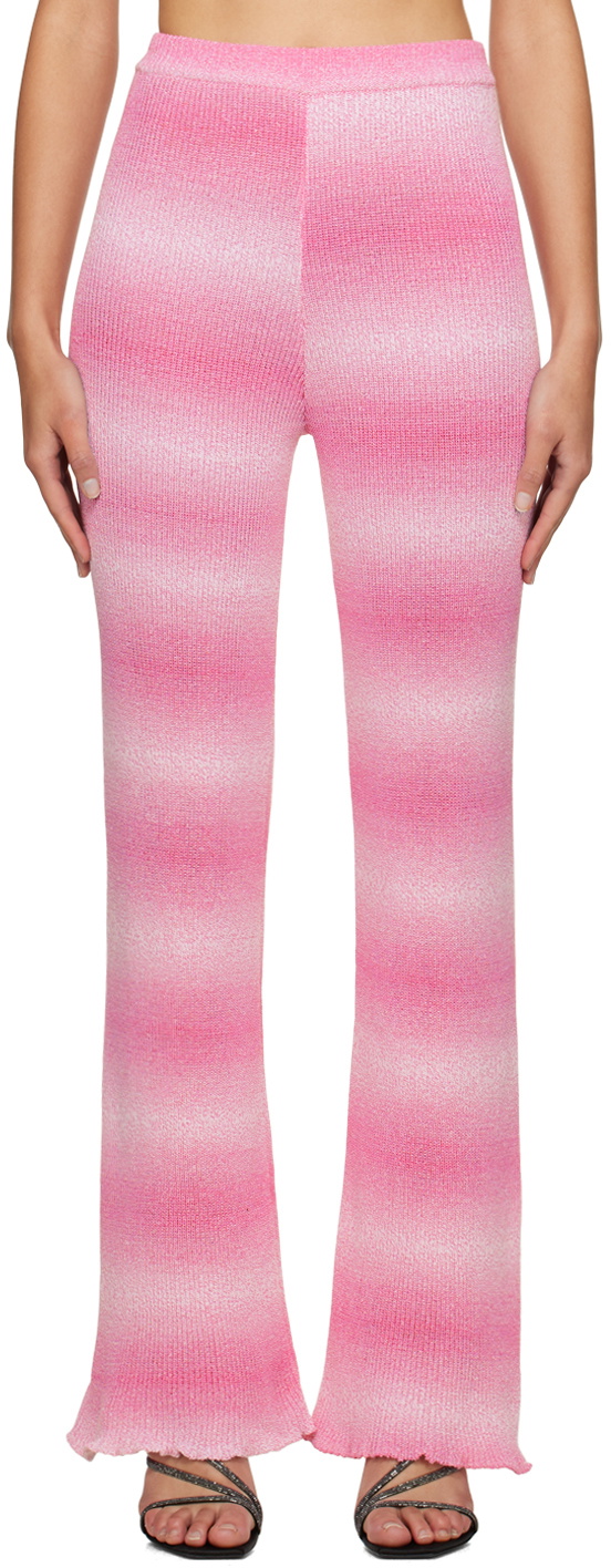 MSGM Pink Gradient Trousers MSGM