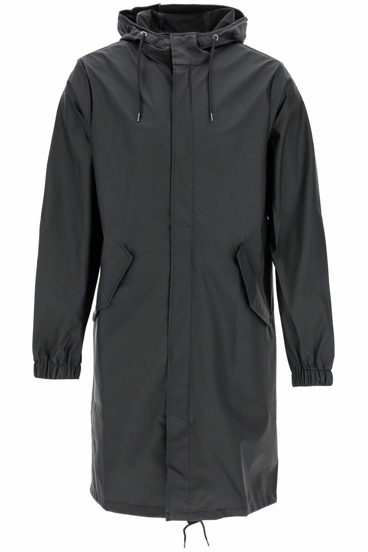 RAINS unisex fishtail rain parka Black Rains