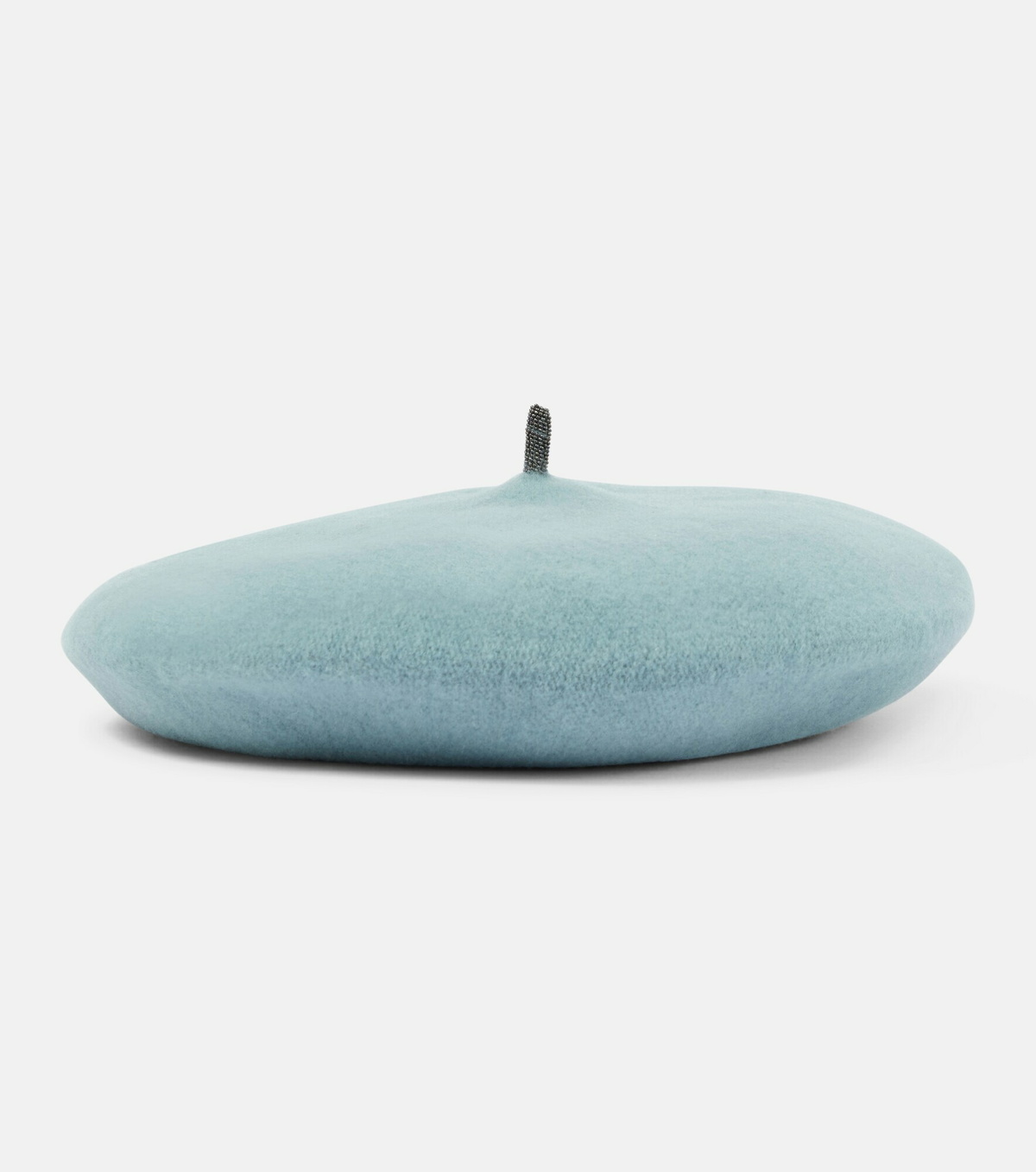 Brunello Cucinelli - Embellished wool knit beret Brunello Cucinelli