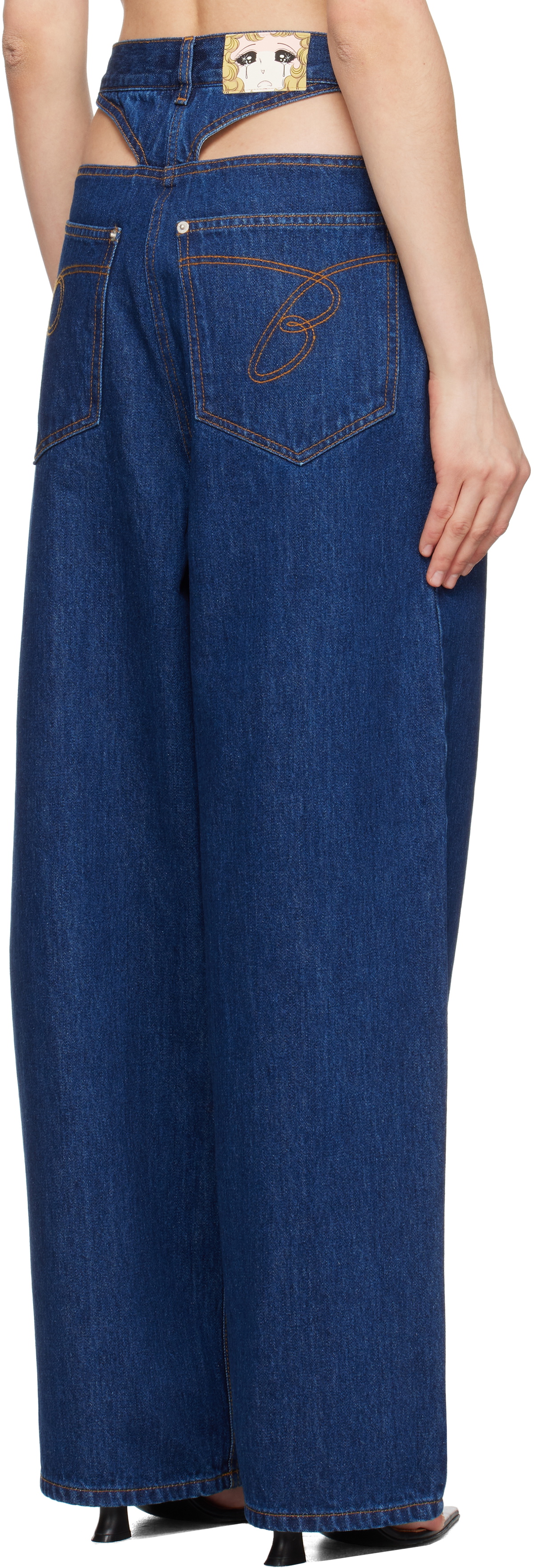 Pushbutton Blue Panty Cutout Jeans Pushbutton