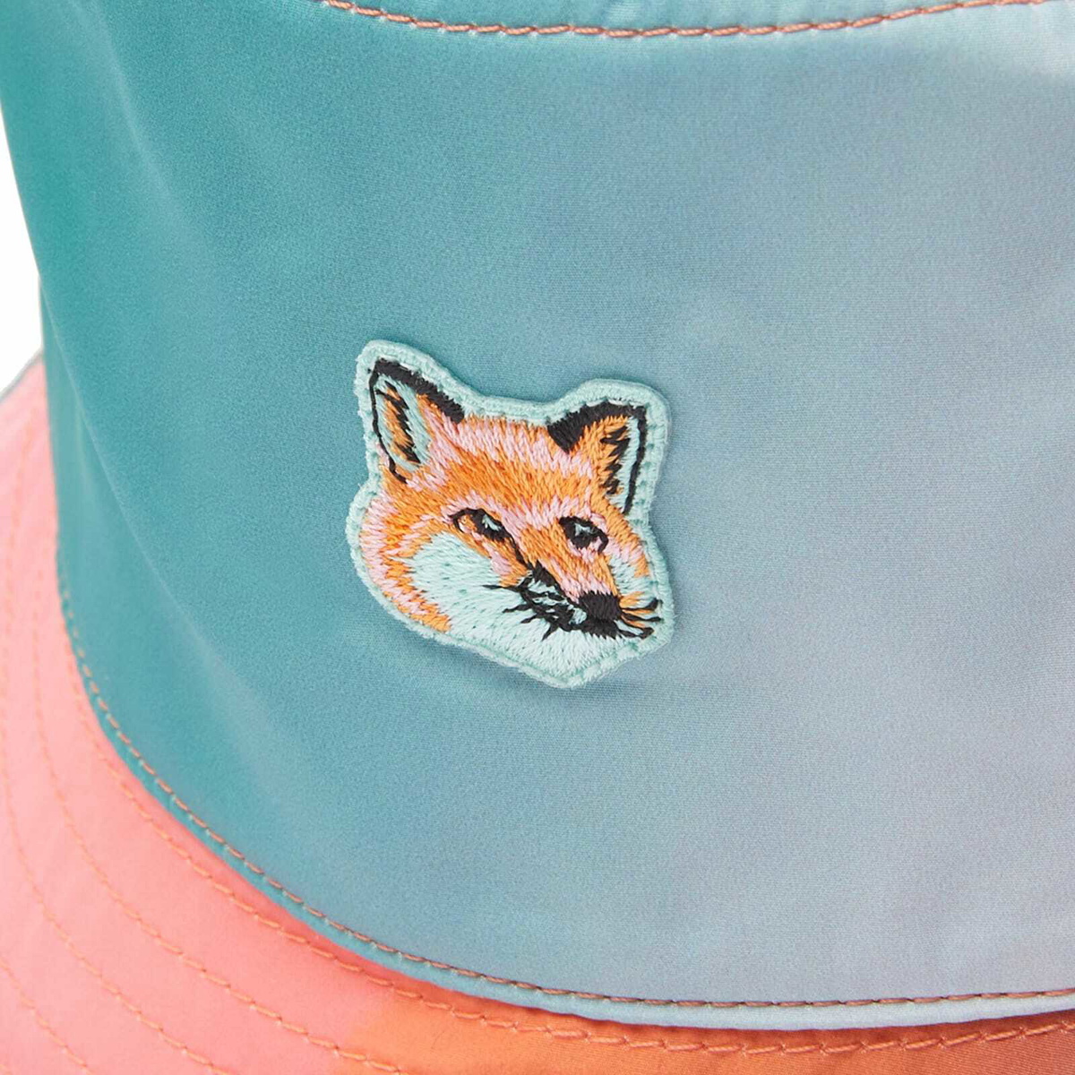Maison Kitsuné Women's Vibrant Fox Head Bucket Hat in Gradient Print ...