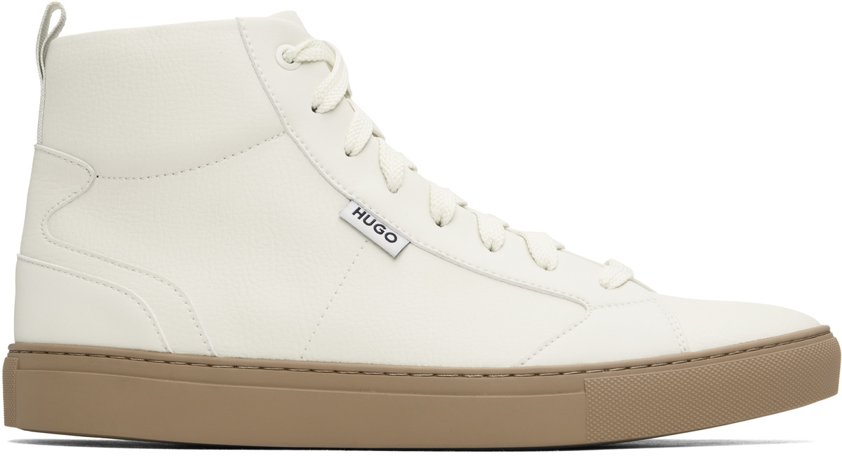 Hugo White High-Top Sneakers Hugo Boss