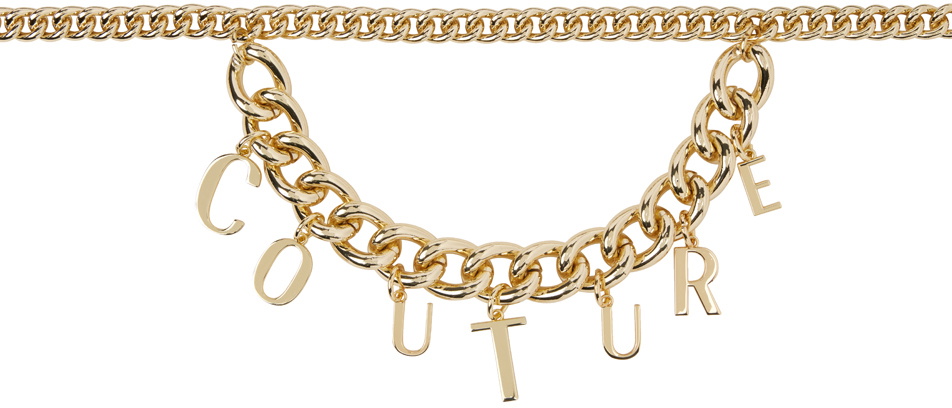 Versace Jeans Couture Gold Charms Chain Belt Versace