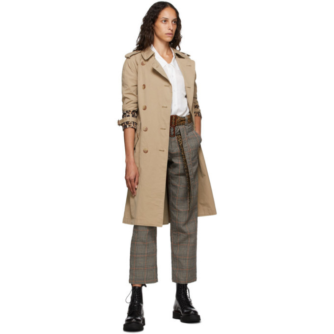 R13 Multicolor Double Belt Slouch Trousers R13